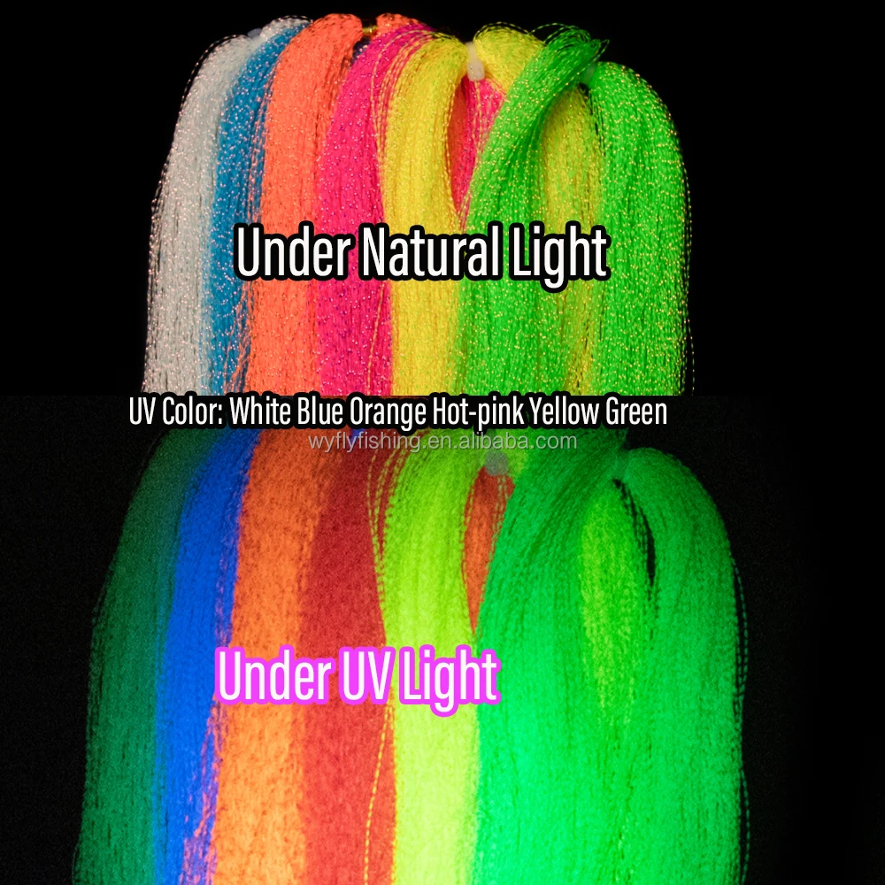 Luminous Crystal Flash Fly Tying Materials Lumo Flashabou Holographic ...