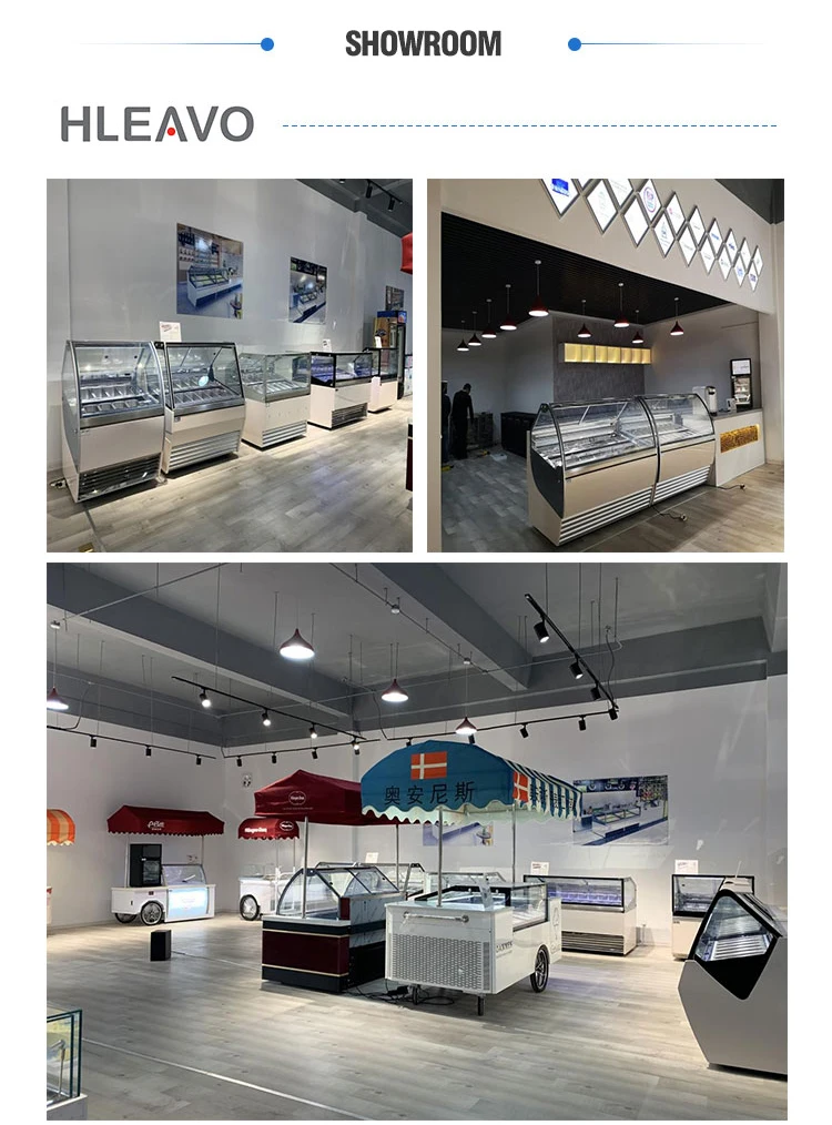 HLEAVO Ice-Cream Showcase - Efficient & Versatile Display