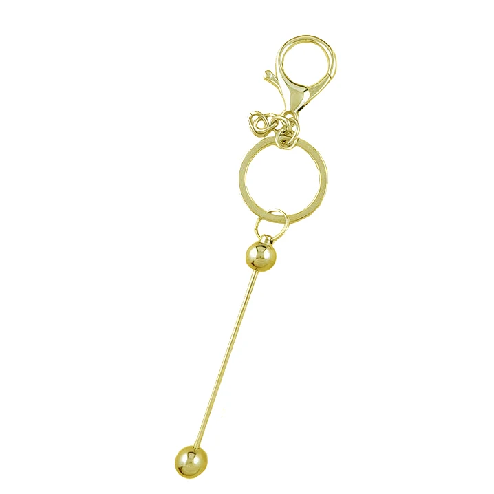 Fast Ship Metal Diy Craft Hook Keyring Crystal Add A Bead Key Chains ...