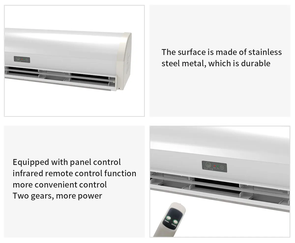 Hx 1200mm 36inch 4ft 18m/s 5 Meter Logotype Aura Air Door Greenhouse Centrifugal Air Curtain ...