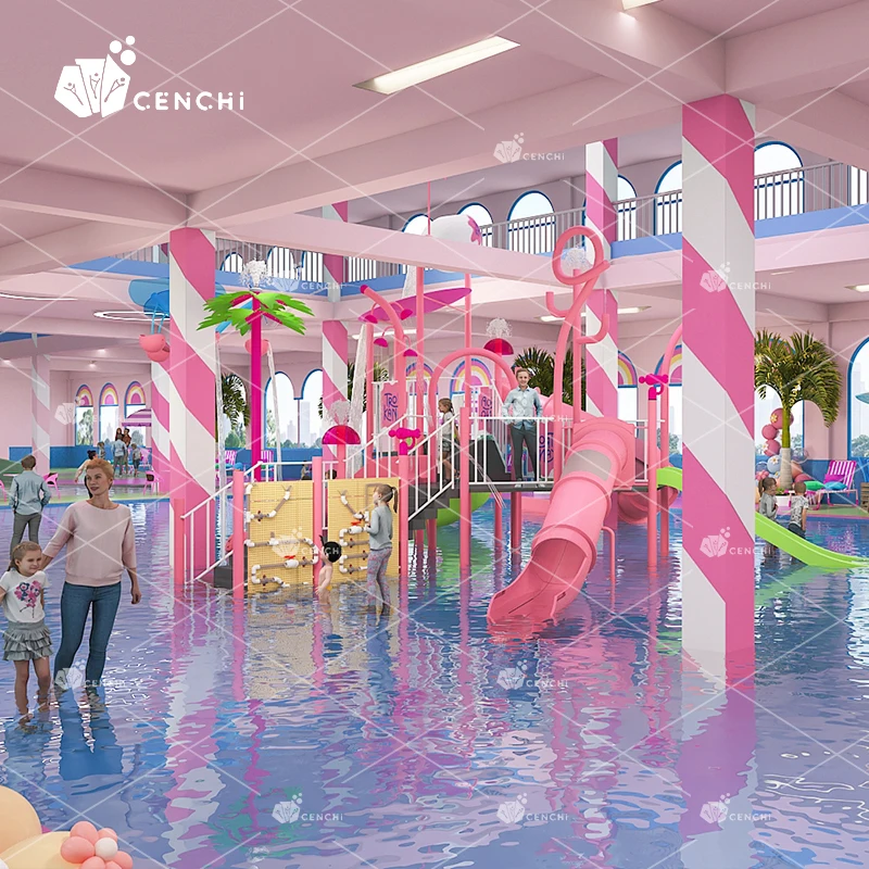 Cenchi Commercial Water Splash Pad Park Resort Hotel Indoor Water Park ...