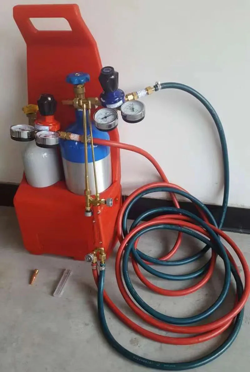 Professional Tote Oxygen Acetylene Oxy Welding Cutting Torch Kit with Tank