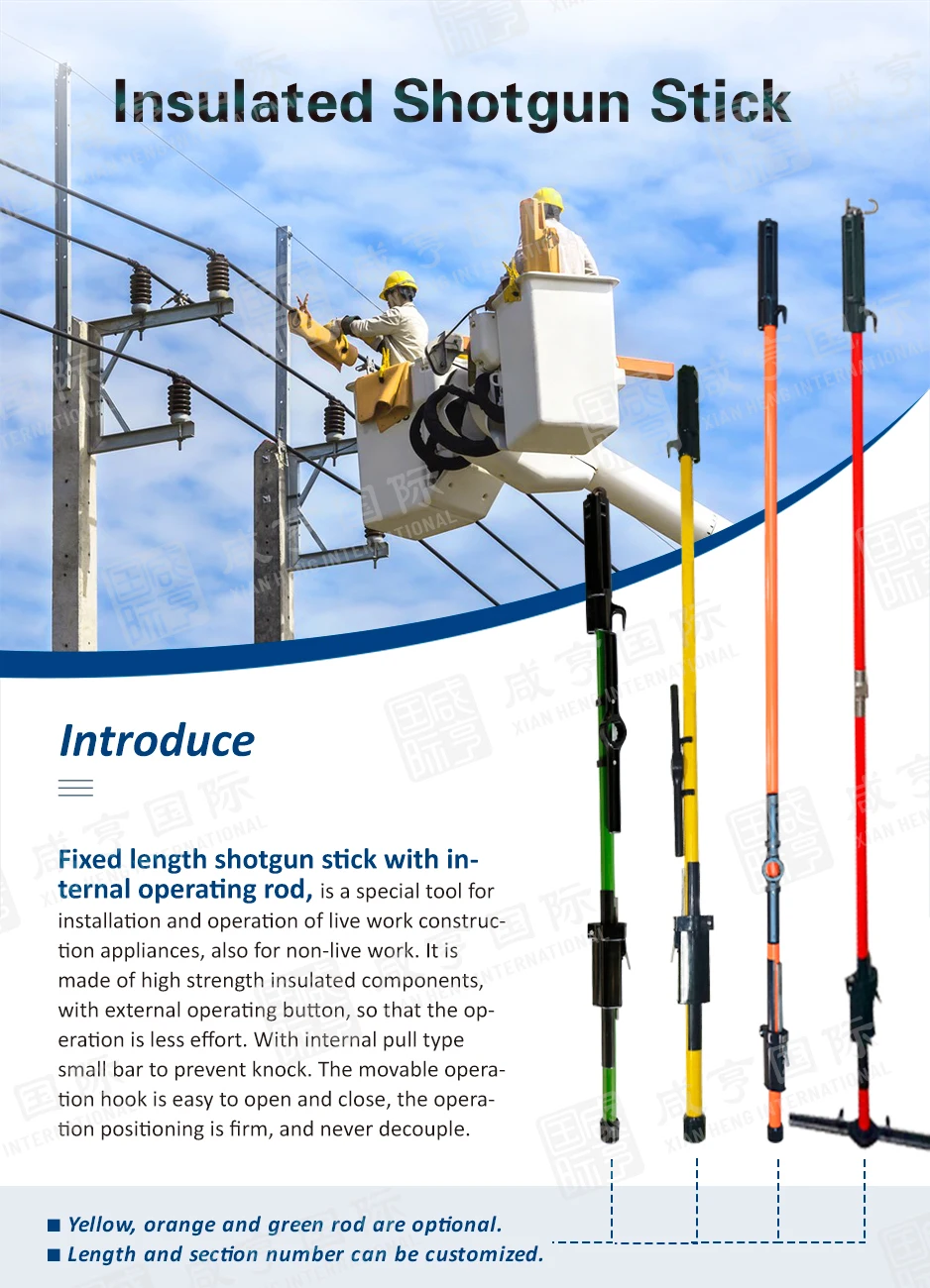 Customize Epoxy Resin High Voltage Insulated Shotgun Telescopic Hot ...