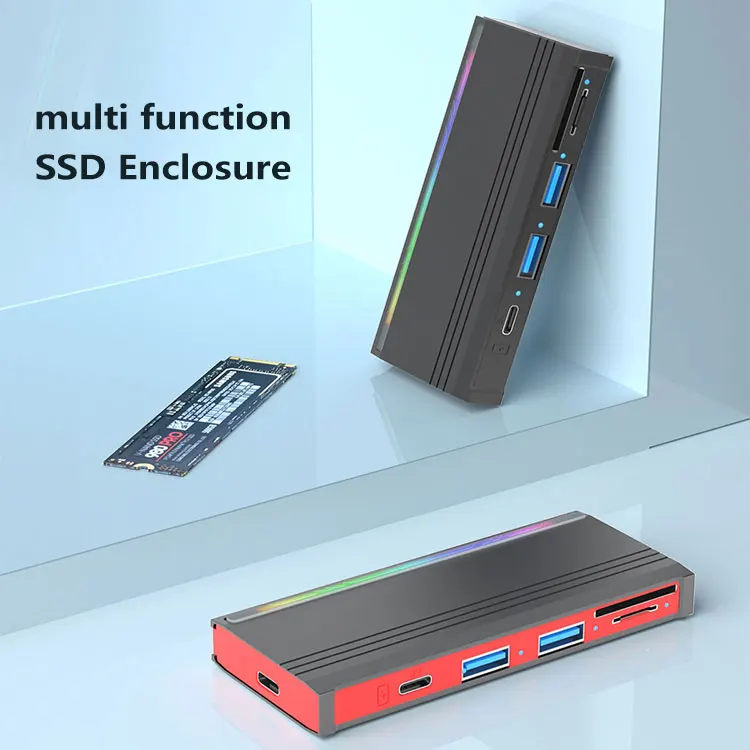 Dual Protocol Nvme Ngff To Usb Gen3.2 2x1 M.2 Solid State Drive ...