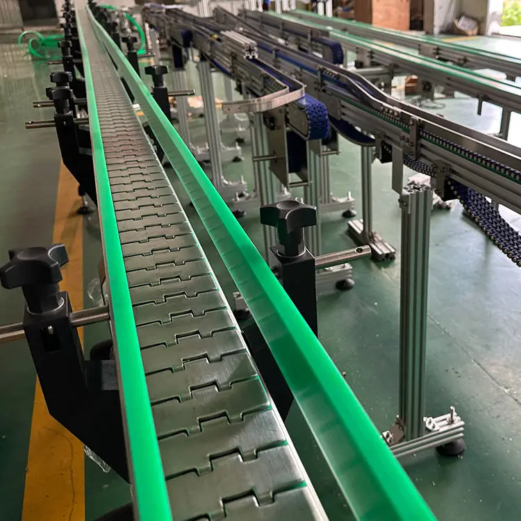 Slat Top Chain Conveyor Machine Turning Conveyor Machine Belt Conveyor ...