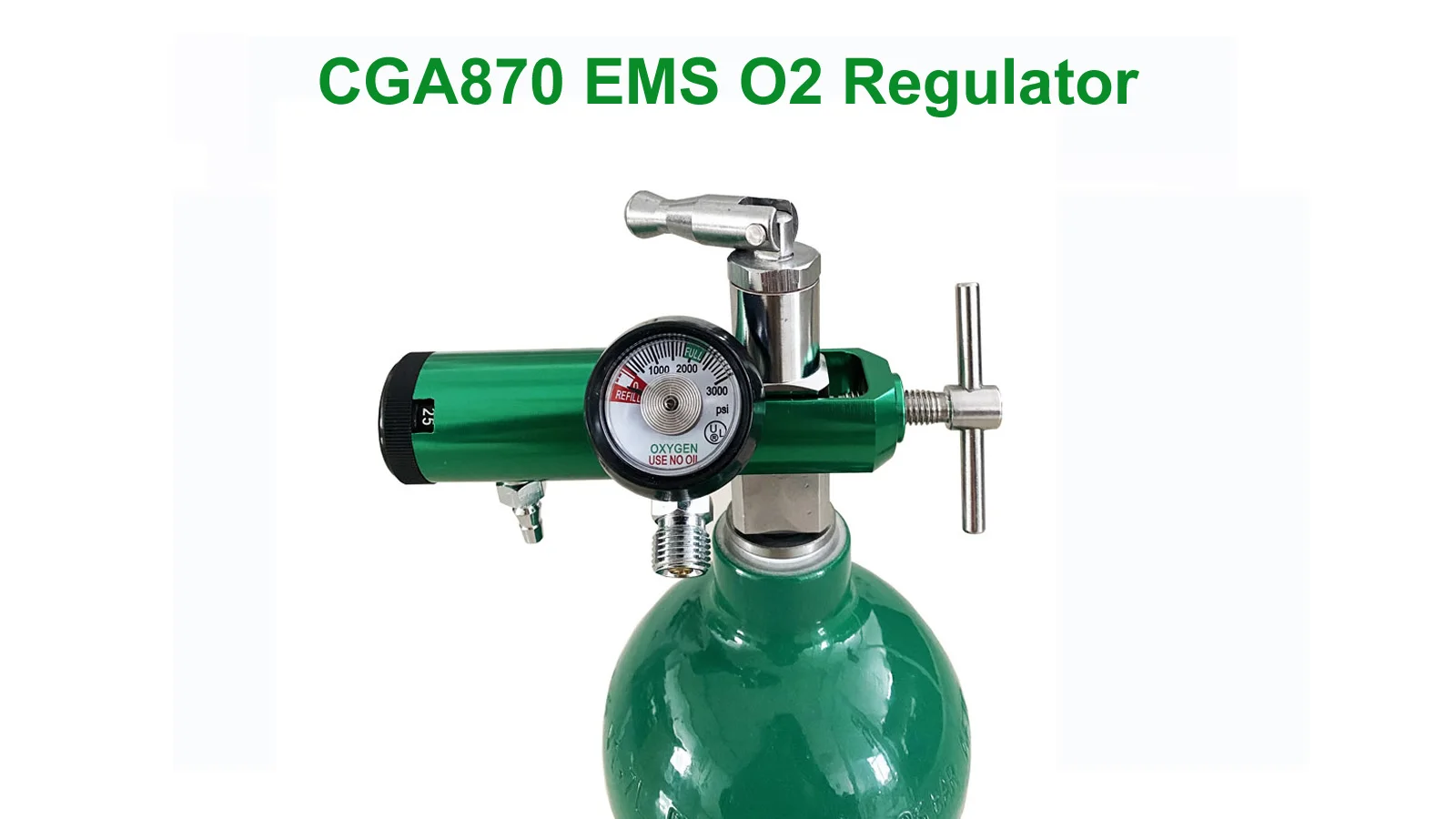 Cga 870 Medical Oxygen Pressure Regulator With Flowmeter For Oxygen ...