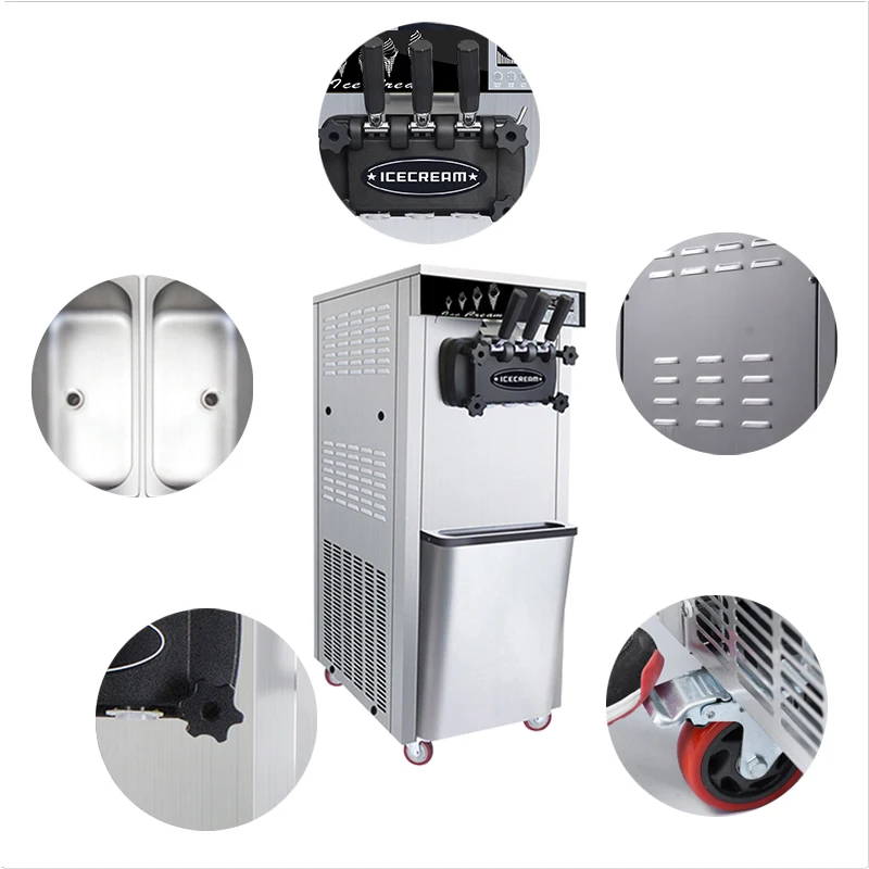 Italian Ice Cream Machine commercial Soft ice cream maker Manufacturer ...
