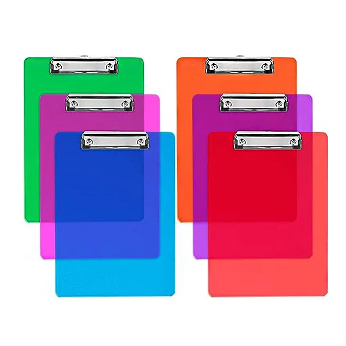 Colorful Acrylic A4 Writing Paper Clipboard Wholesale Acrylic Clip ...