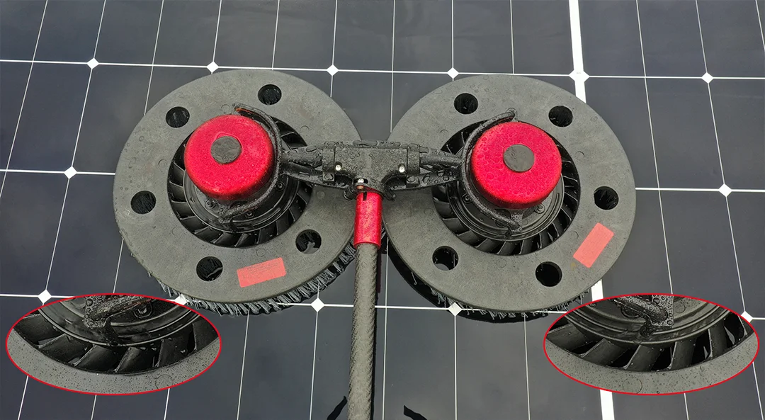 Panel Cleaning Machine Washing Panels Rotating Brush Cleaner Solar for ...