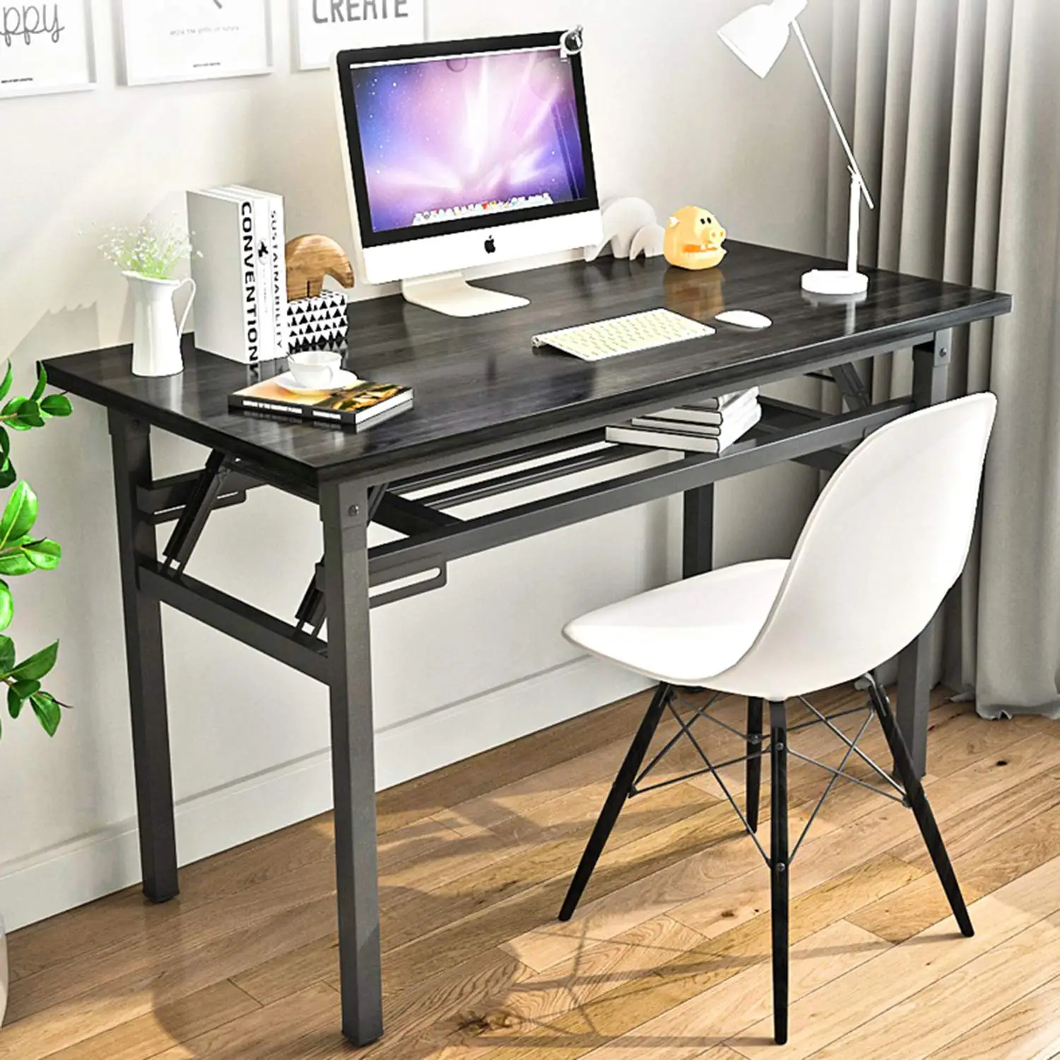 Computer Desk With Storage Shelves Table For Home Office - Buy Keyboard ...