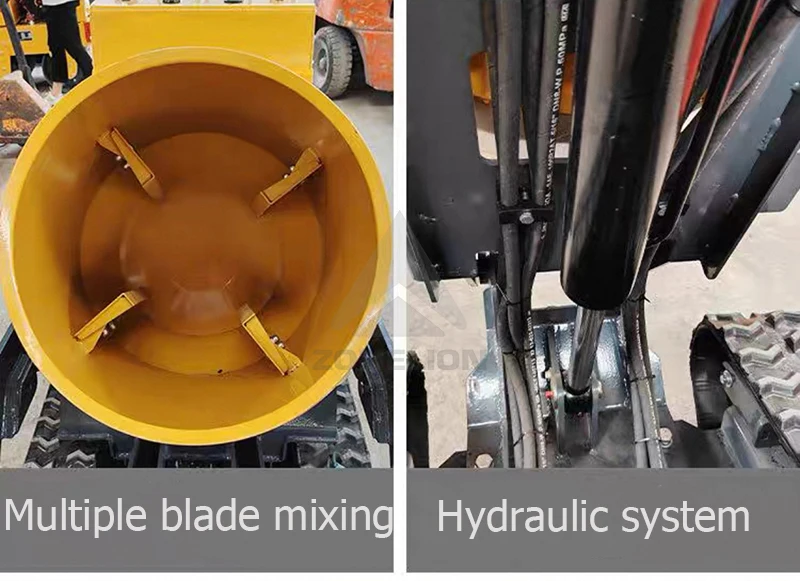 Tracked Dump Truck on Site Rotating Track Transport Vehicle for ...