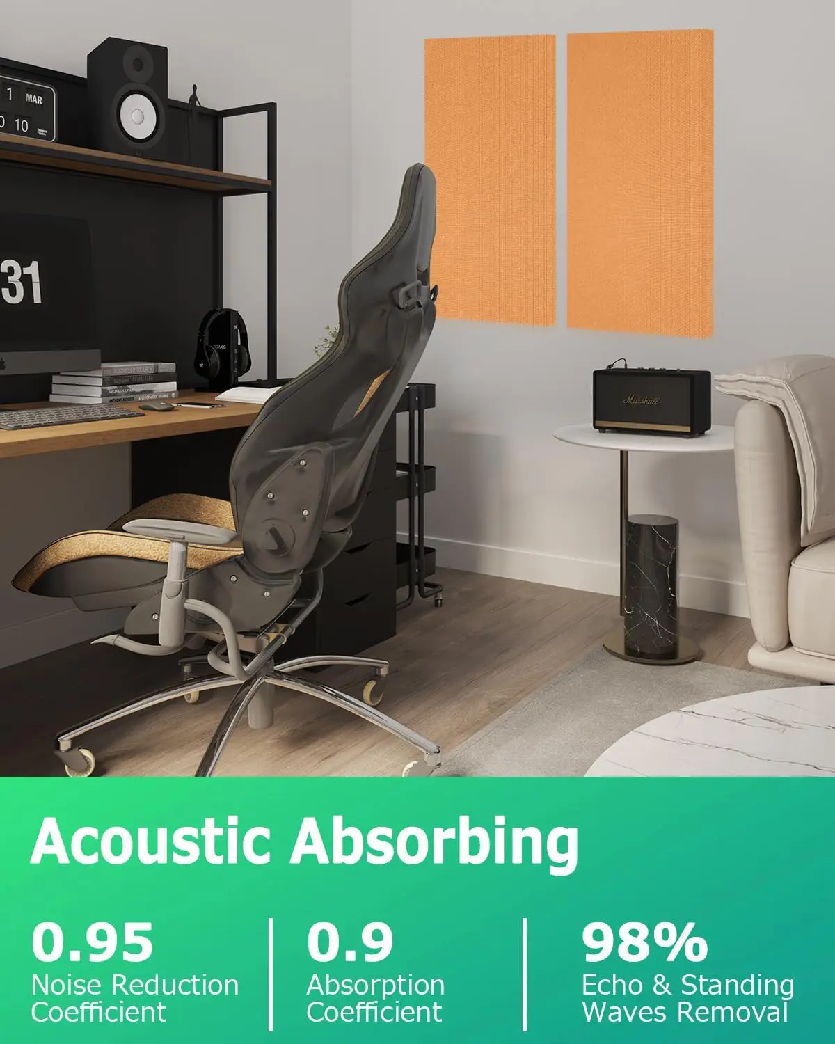 Polyester Hexagon 3D Printed Acoustic Panel Wall Panel Fabric Clothing ...