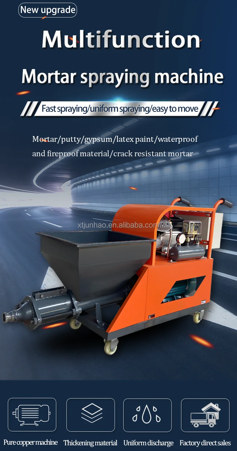 Fully Automatic Cement Mortar Spraying Machine - Buy Putty Spraying ...