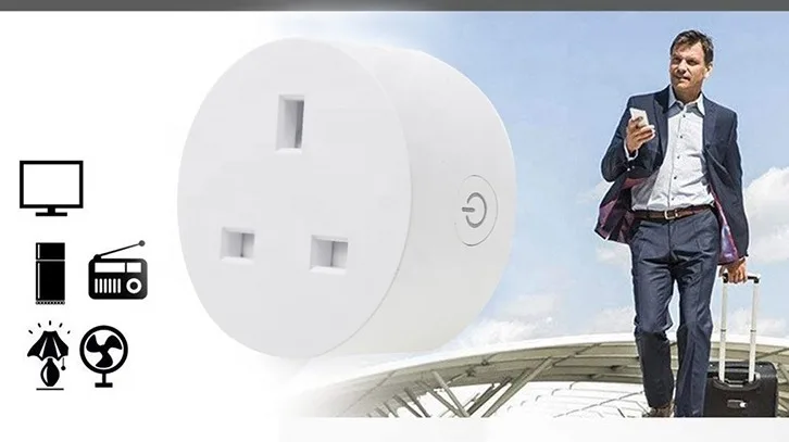 Rsh Uk Smart Plug Outlet Energy Monitoring Timer App Voice Control Tuya ...