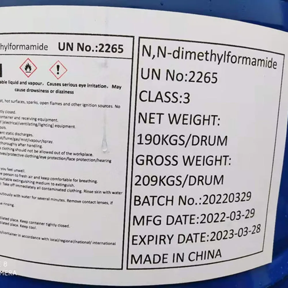 Chemical Solvent N-dimethylformamide Dmf Chemical Solvent Liquid ...