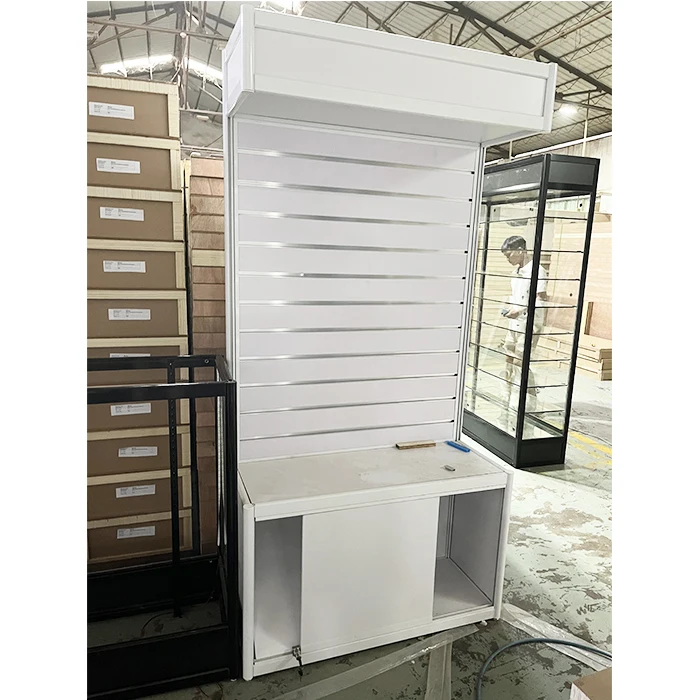 Mobile Slatwall Display - Efficient Phone Accessories Stand