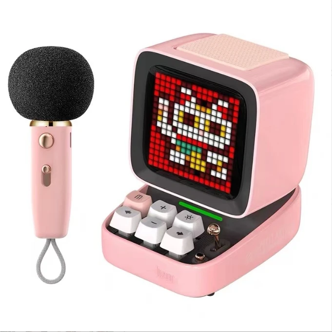 Divoom Ditoo-mic Pixel Art Retro Design Portable Bt Speakers Pc ...