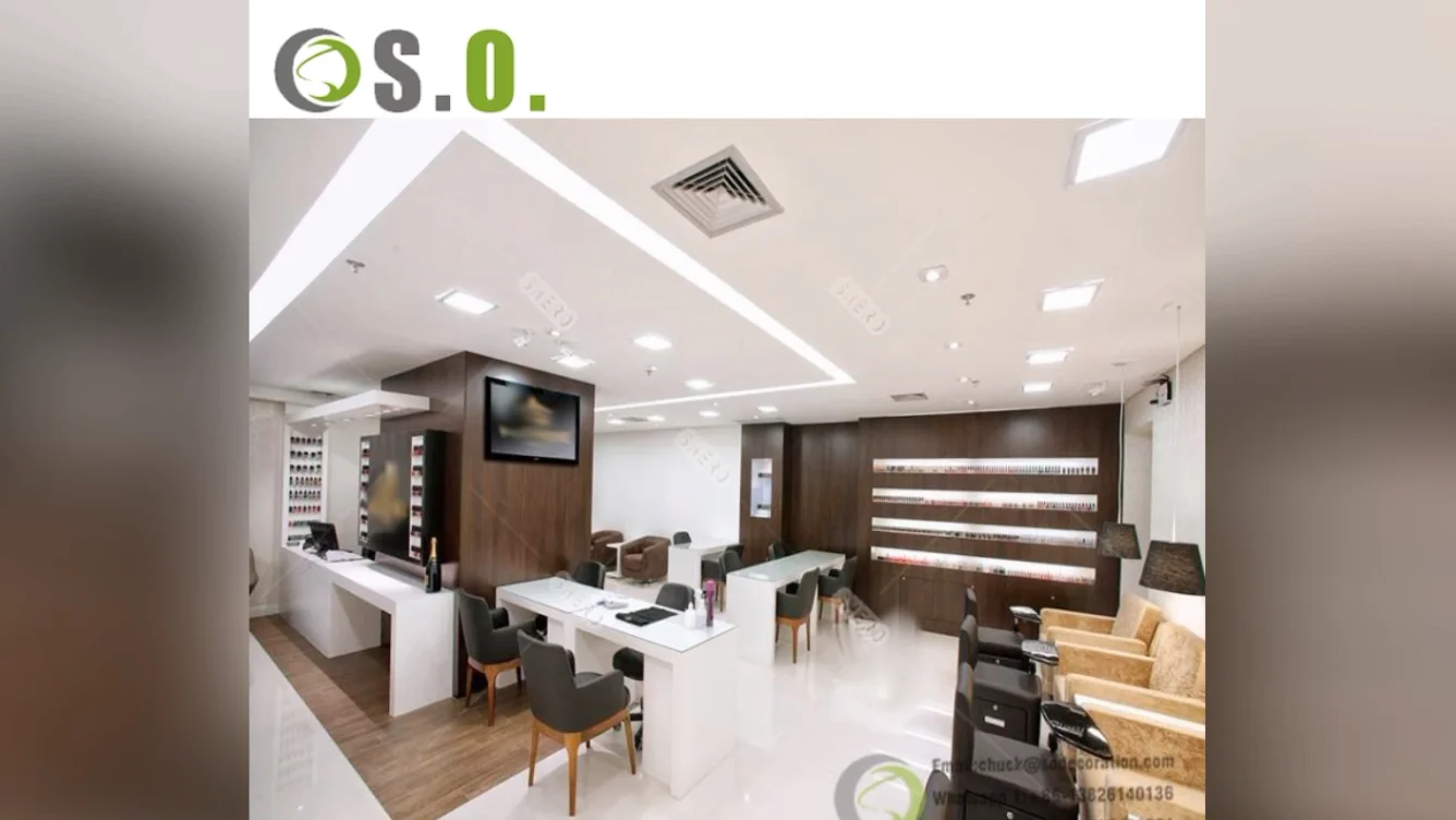 Retail Salon Shop Counter Design Barber Shop Counters Wig Display ...