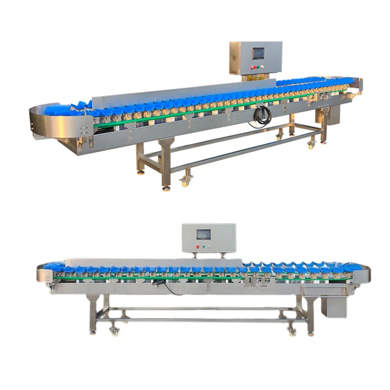Conveyor Belt Sorting Machine Shrimp Sorter Digital Weight Machine For ...