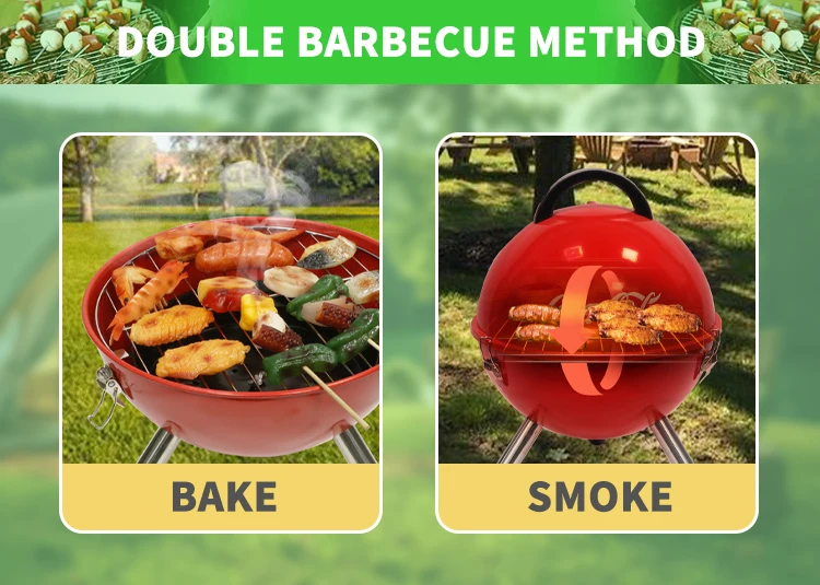 Factory Direct 12 Inch Spherical Charcoal Bbq Grills Support A Variety ...