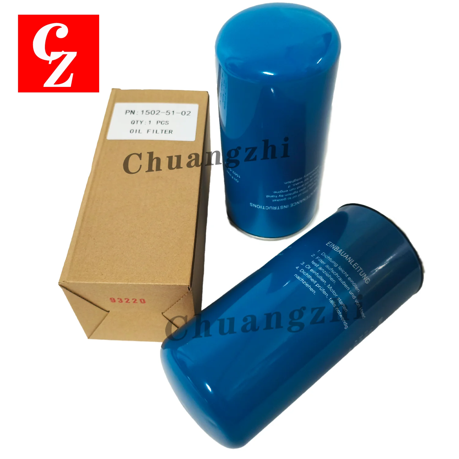 OEM Oil Filter 1502-51-02 for Denair Air Compressor - 1 Year Warranty