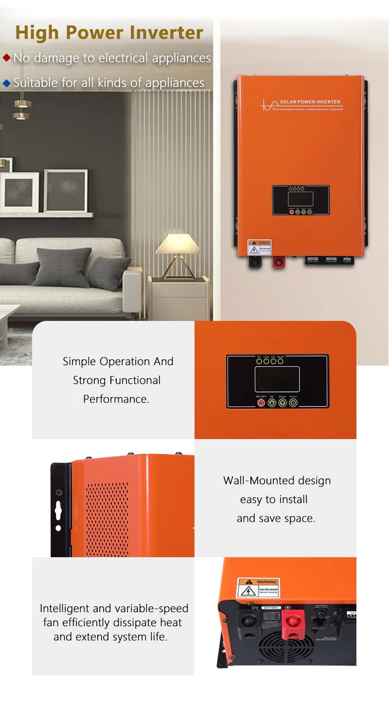 1kw 3kw 5kw Mppt Inverter Off Grid Solar Power Generator For Home Use ...