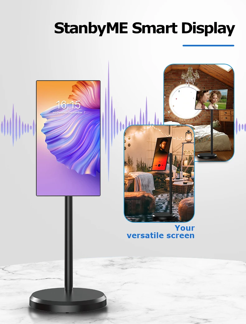 Custom Standbyme Lcd 21.5inch Touch Screen Monitor Movable Rechargeable ...