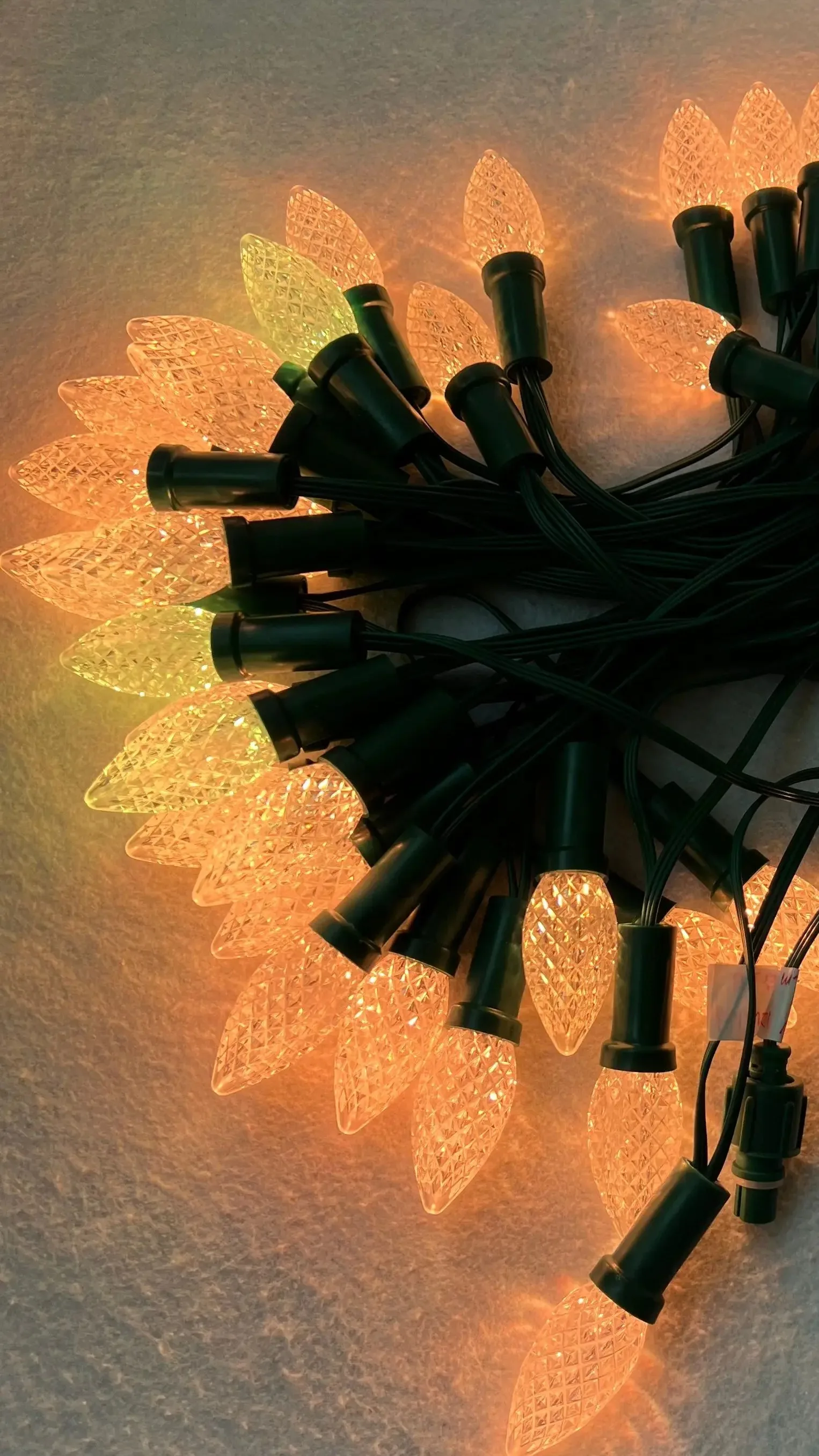 Addressable Sk6812-rgbw(3000k) C9 Dc5v/12v Led Pixel String Light Ip68 ...