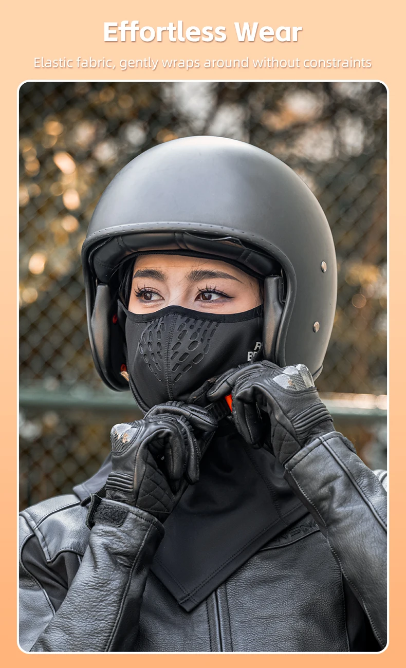 ROCKBROS Half Face Motorcycle Mask Scarf Seamless Cycling Outdoor ...