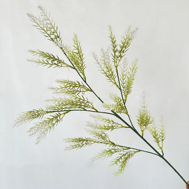QYY Fantasy Green Artificial Fern Leaves Various Shapes Plastic Plants ...