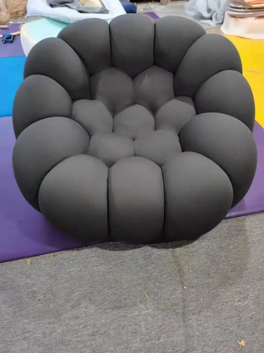 Nordic Designer Honeycomb Fabric Sofa - Classic Living Room Furniture