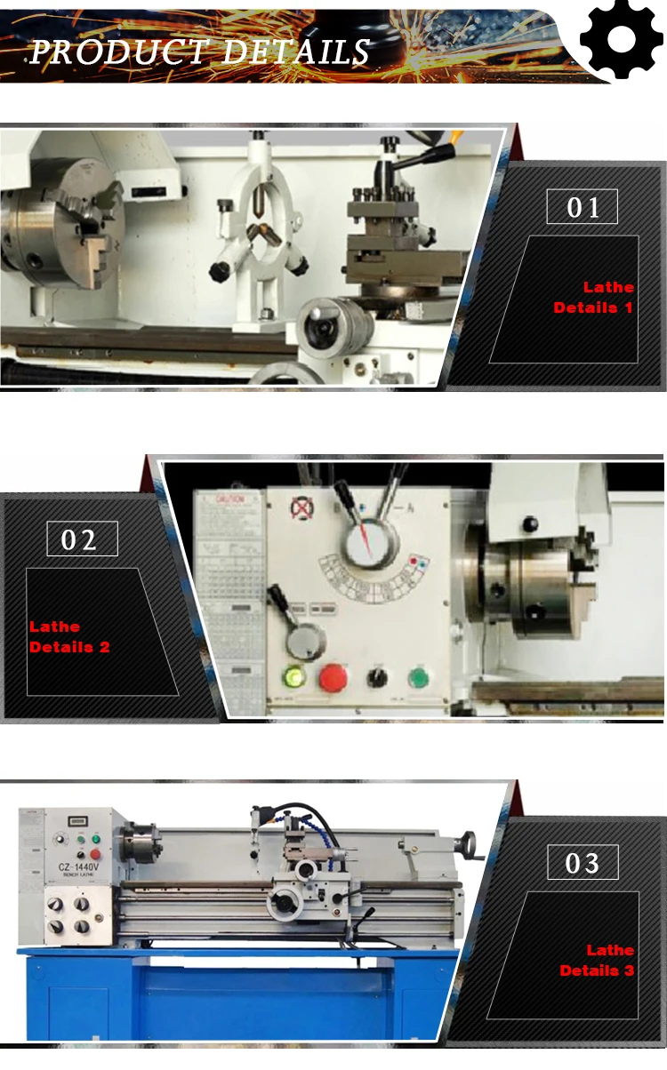 Industrial Cz1440a Ordinary Lathe Cq6136 Household Machine Tool High ...