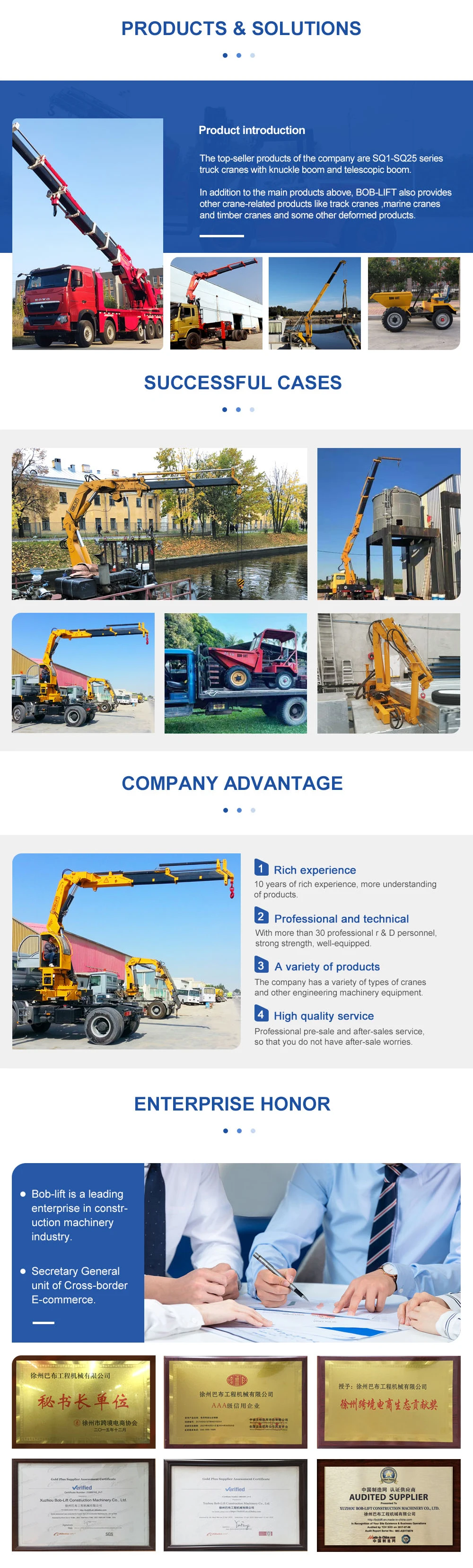 BOB-LIFT 1 Ton Diesel Tipping Tipper Truck - Self Loading