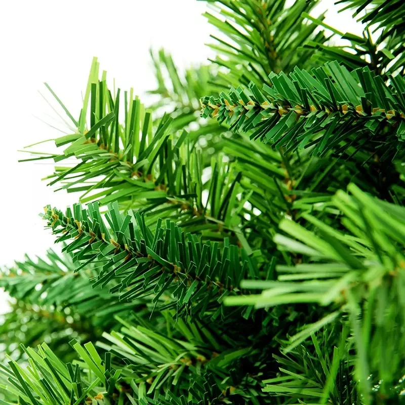 Green 7ft 210cm Artificial Pvc Christmas Tree With Metal Stand Indoor ...