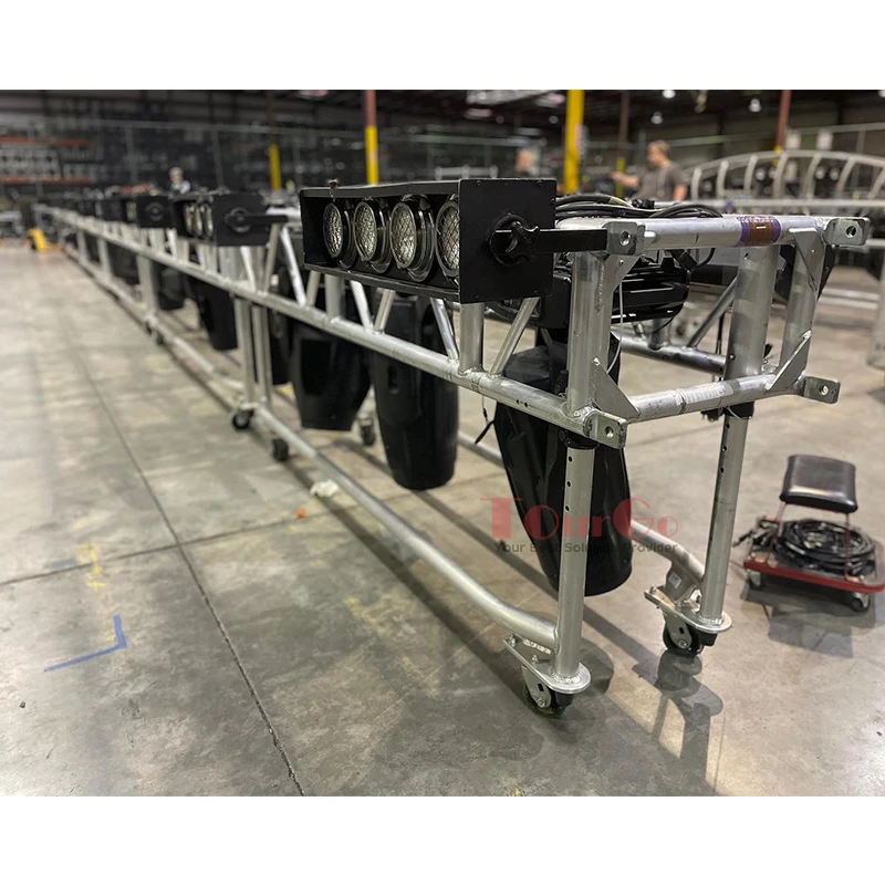 Heavy Duty Mobile Portable Aluminum Black Touring Lighting Truss Moving ...