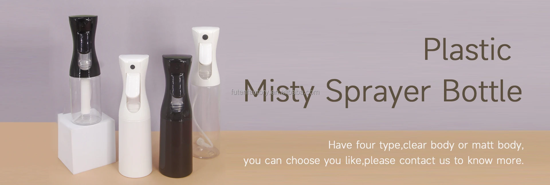 Custom Empty Plastic Misty Trigger Sprayer Reusable Continuous Mist ...