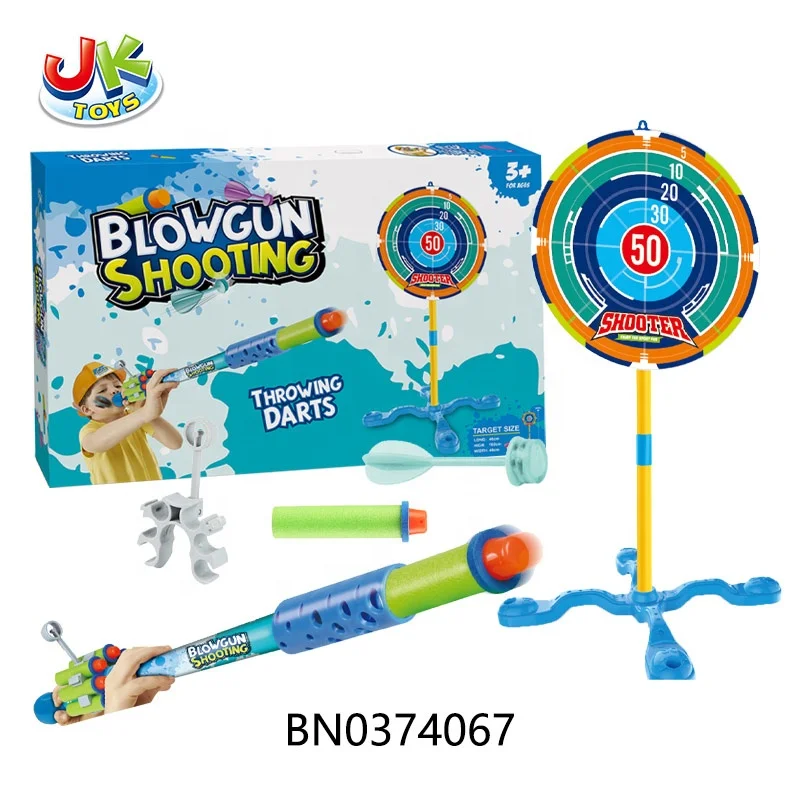 2024 Kids Toy Boy Throwing Darts Blowgun Shooting Game