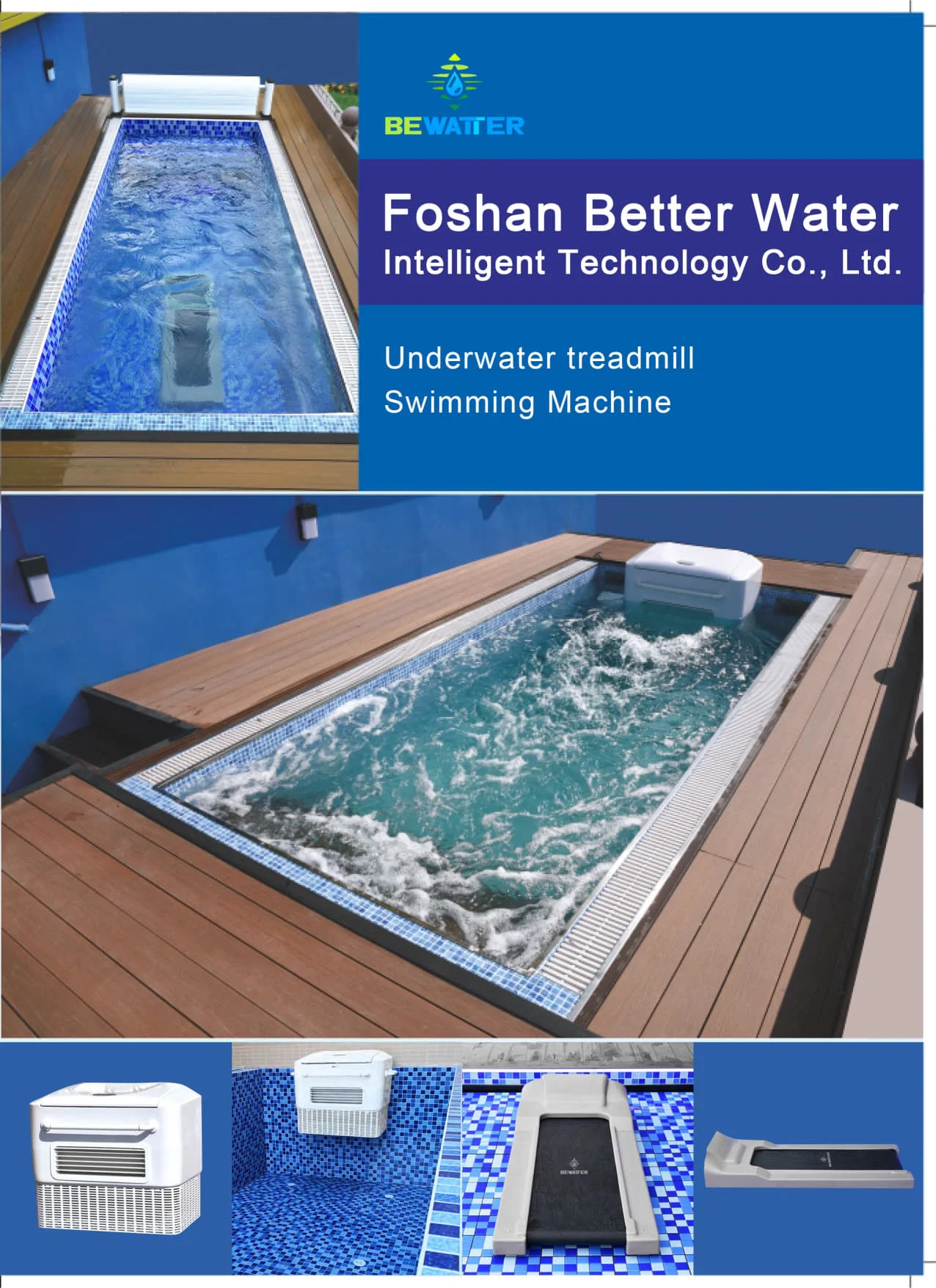 Bewatter Swimming Machine Endless Pool Machine Swimming Jet Outboard ...