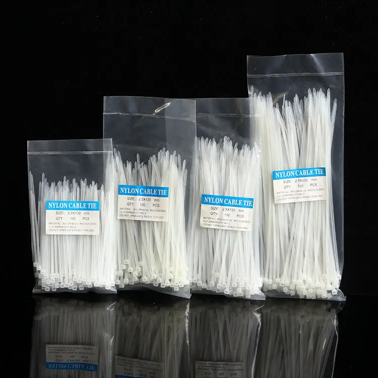 5x200 Releasable Plastic Zip Tie Reusable Wire Wrap Nylon Cable Tie ...
