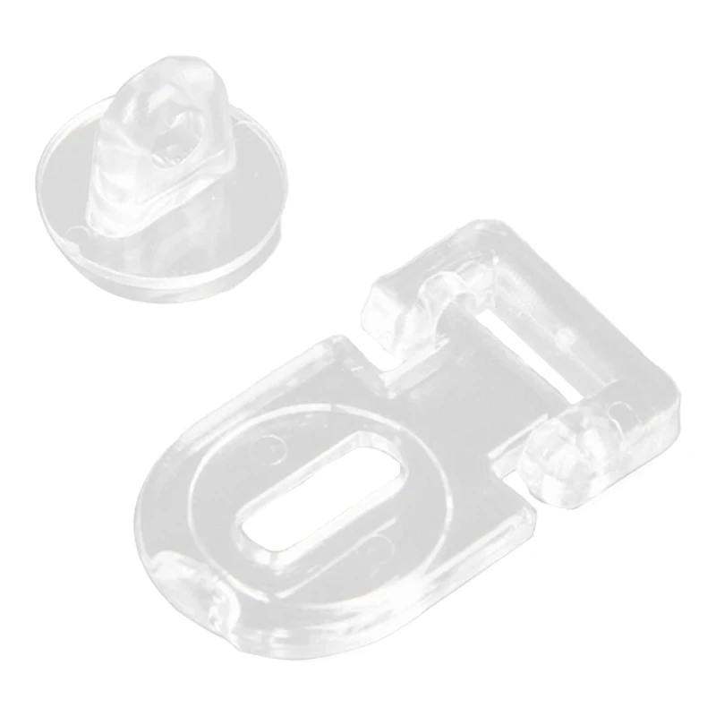 Square transparent acrylic lock buckle hinged door buckle PC hinge pin ...