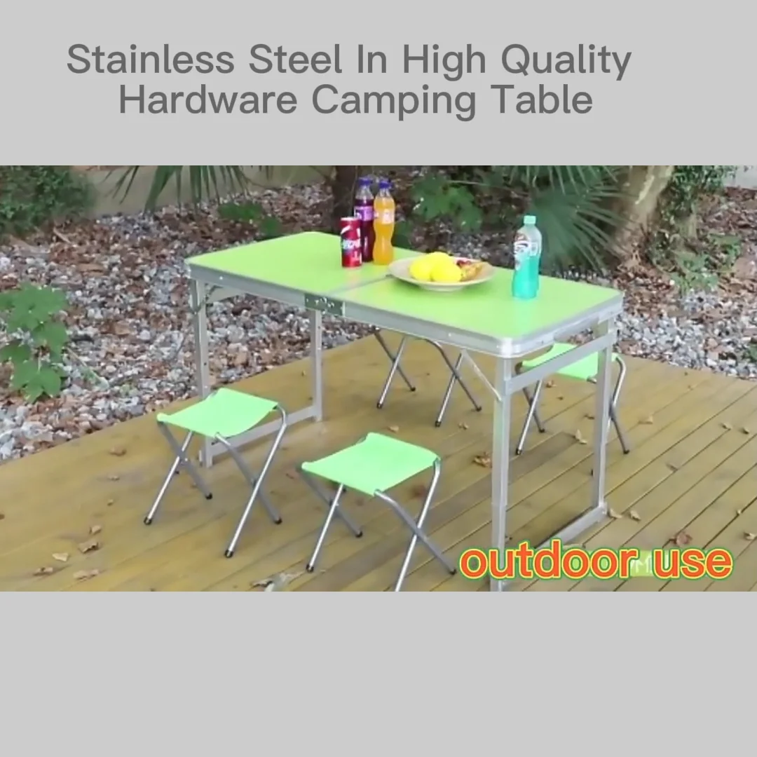Portable Aluminum Furniture Patio Garden Table Foldable Metal Camping ...