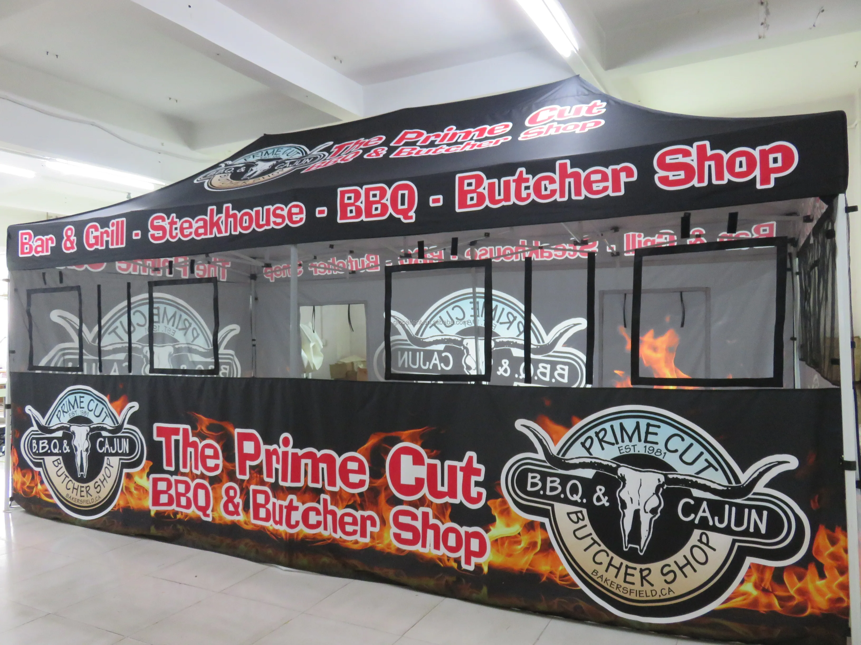 GLOBAL TENT Custom Food Canopy 10'x20' (3mx6m) - Waterproof Aluminium Tents