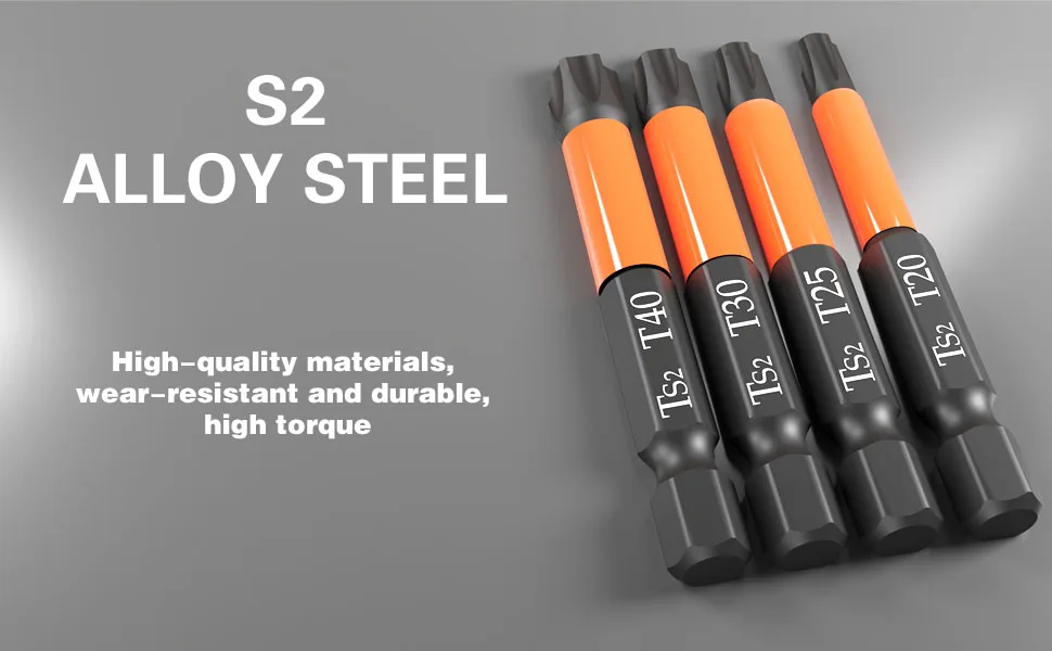 T25 Impact Torx Bit Set Security Torx Bit Tamper Resistant Star Bits 1/ ...