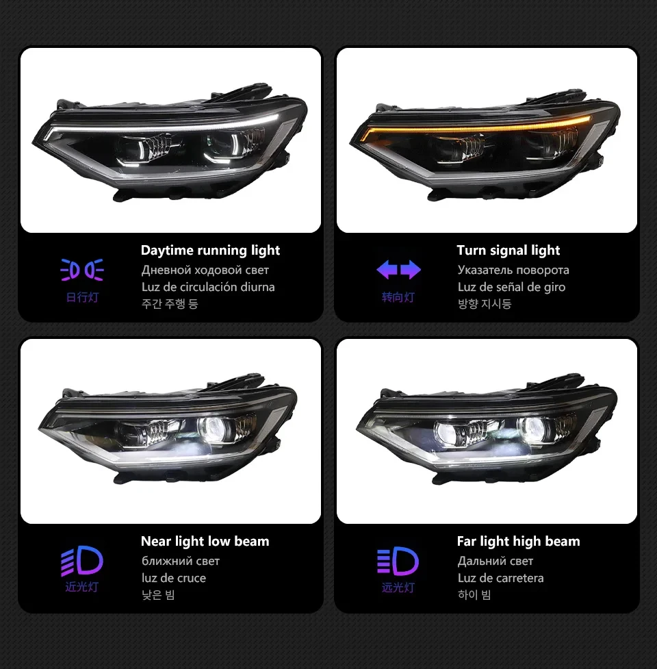 VW Passat B8.5 LED Headlights - Bright, Efficient Lights
