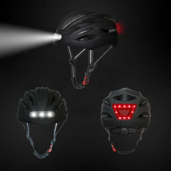 New Bicycle Helmet Led Light Rechargeable Intergrally-mold Cycling ...