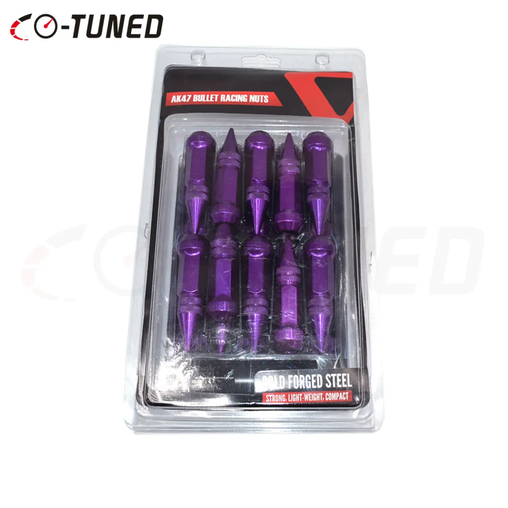 JDM Universal Stainless Steel Spike Lug Nuts - 80mm