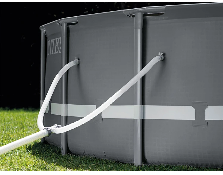 INTEX 26330 Ultra XTR Frame Pool Set Outdoor Above Ground Round ...