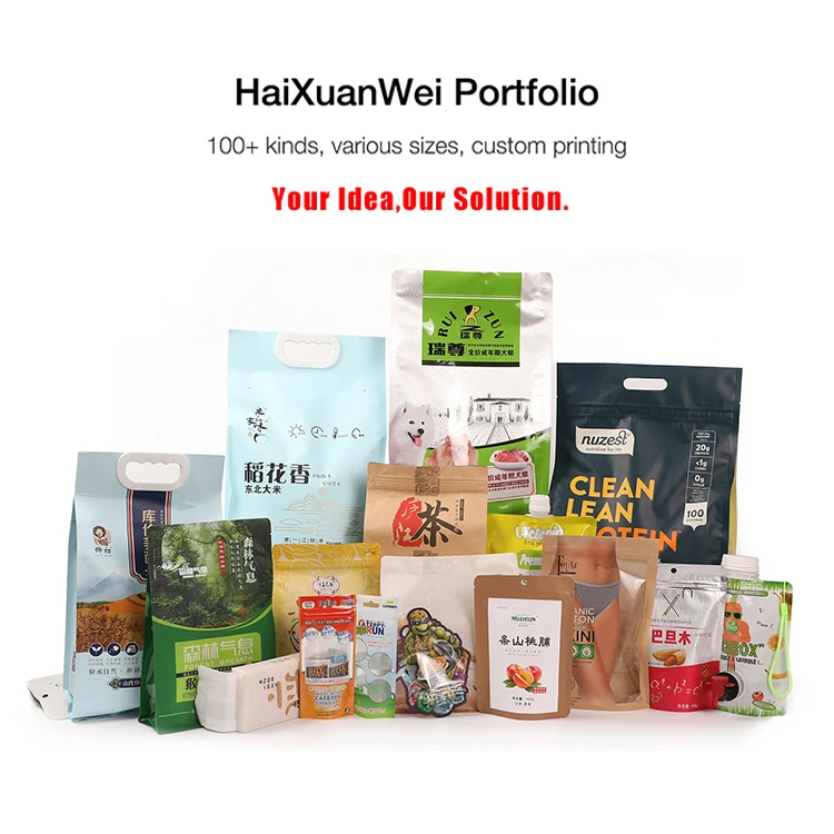 Customized Printing Resealable Food Pouches Reusable Ziplock Mylar ...