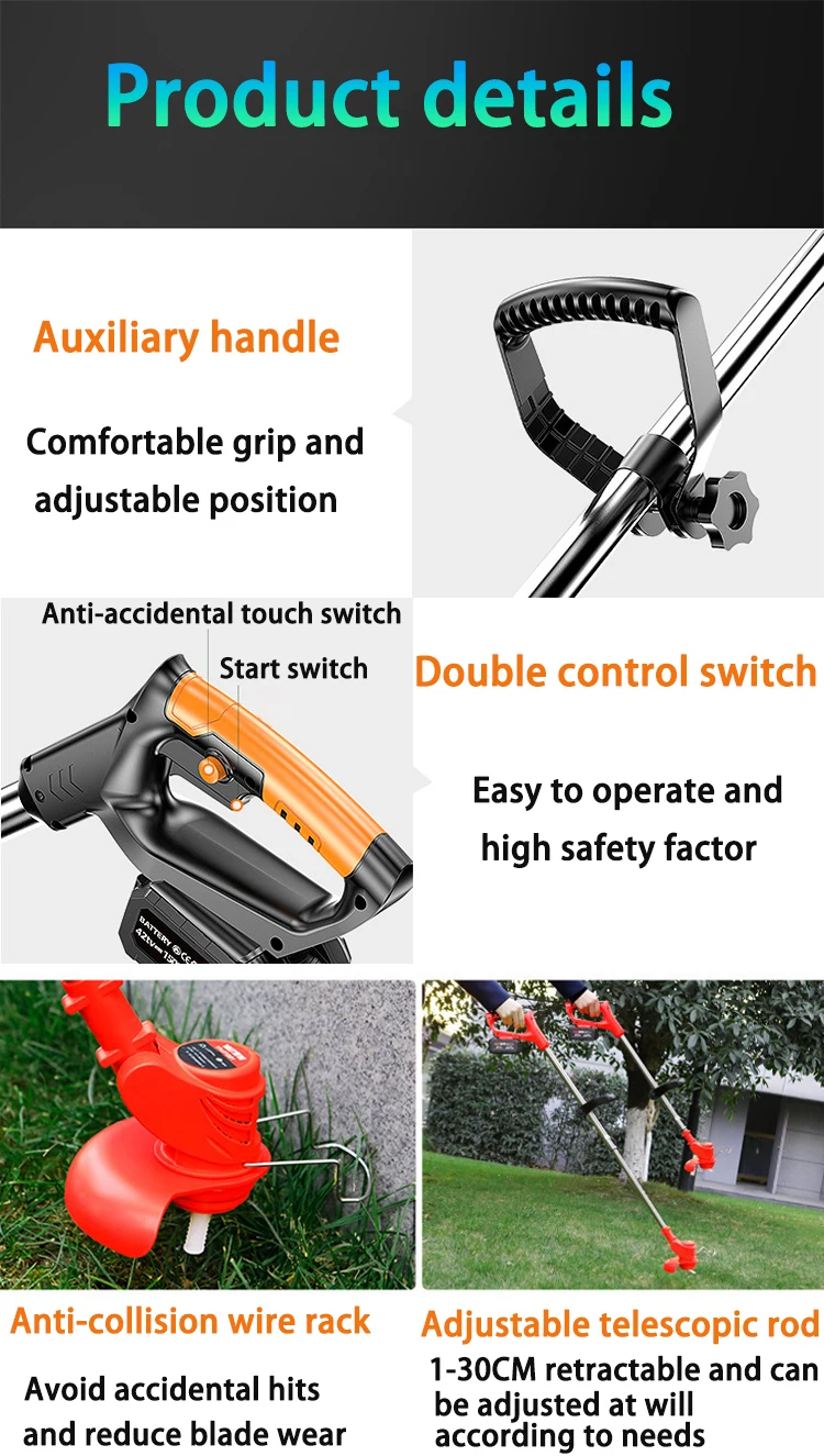 Hand Held Grass Cutting Machine - Efficient Lawn Mower