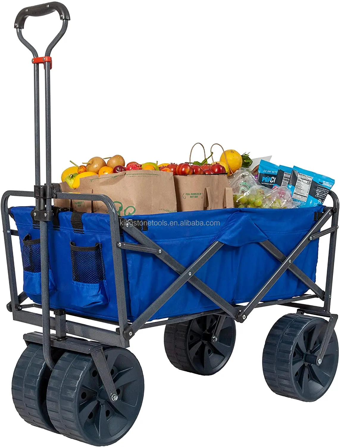 Balloon Wheel Folding Utility Beach Wagon Outdoor Camping Garden Cart ...